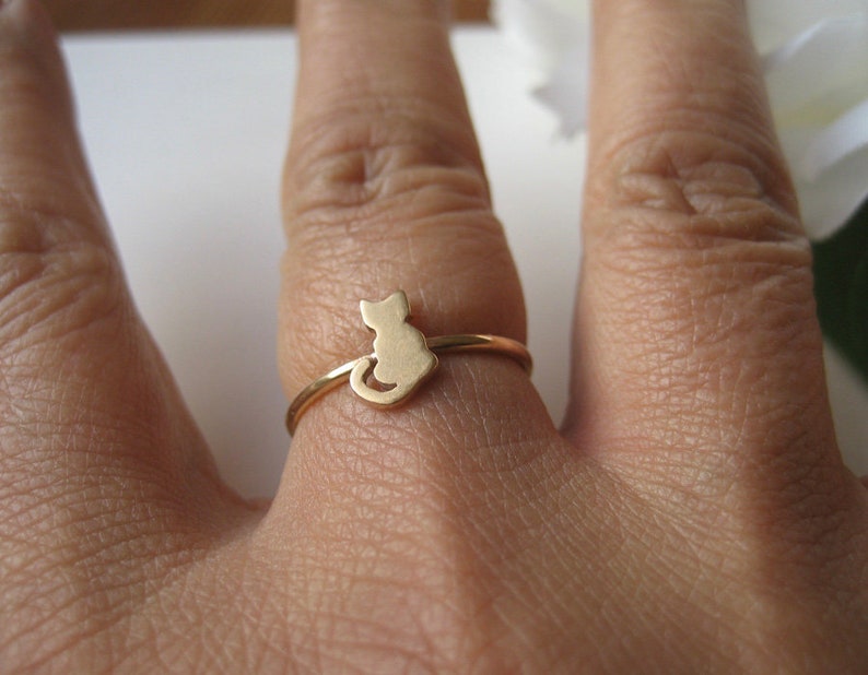 Pet Gift Cat Ring Cat Memorial Ring Sterling Silver | Etsy