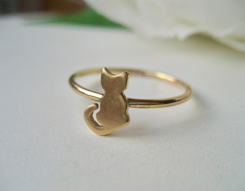 Pet Gift Cat Ring Cat Memorial Ring Sterling Silver - Etsy
