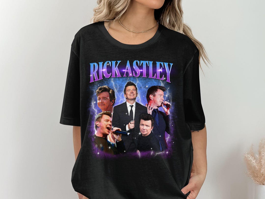 Limited Rick Astley 90's Rap Concert Bootleg, Vintage Fan Merch, Homage ...