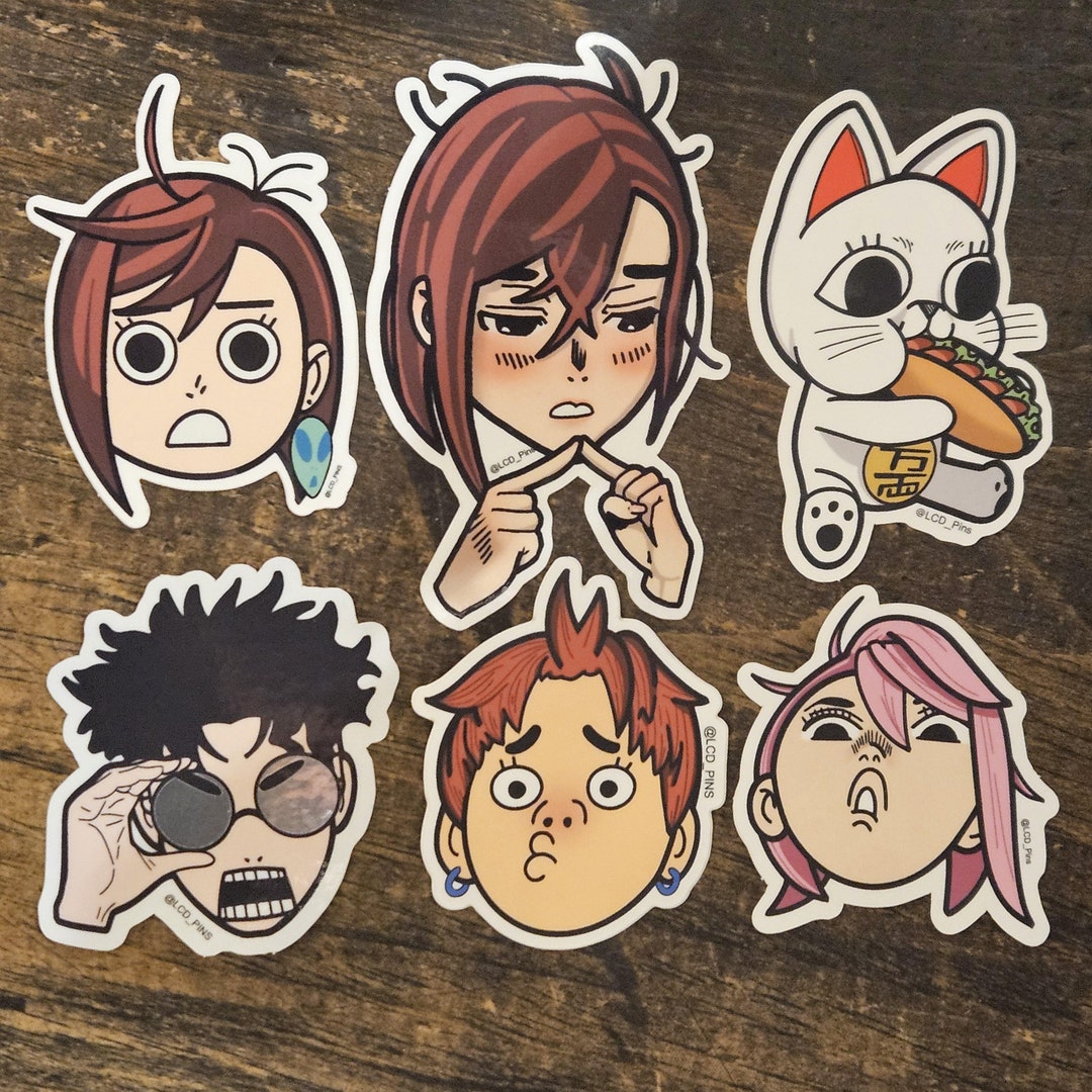 Dandadan Character Sticker 6 Pack! - Etsy