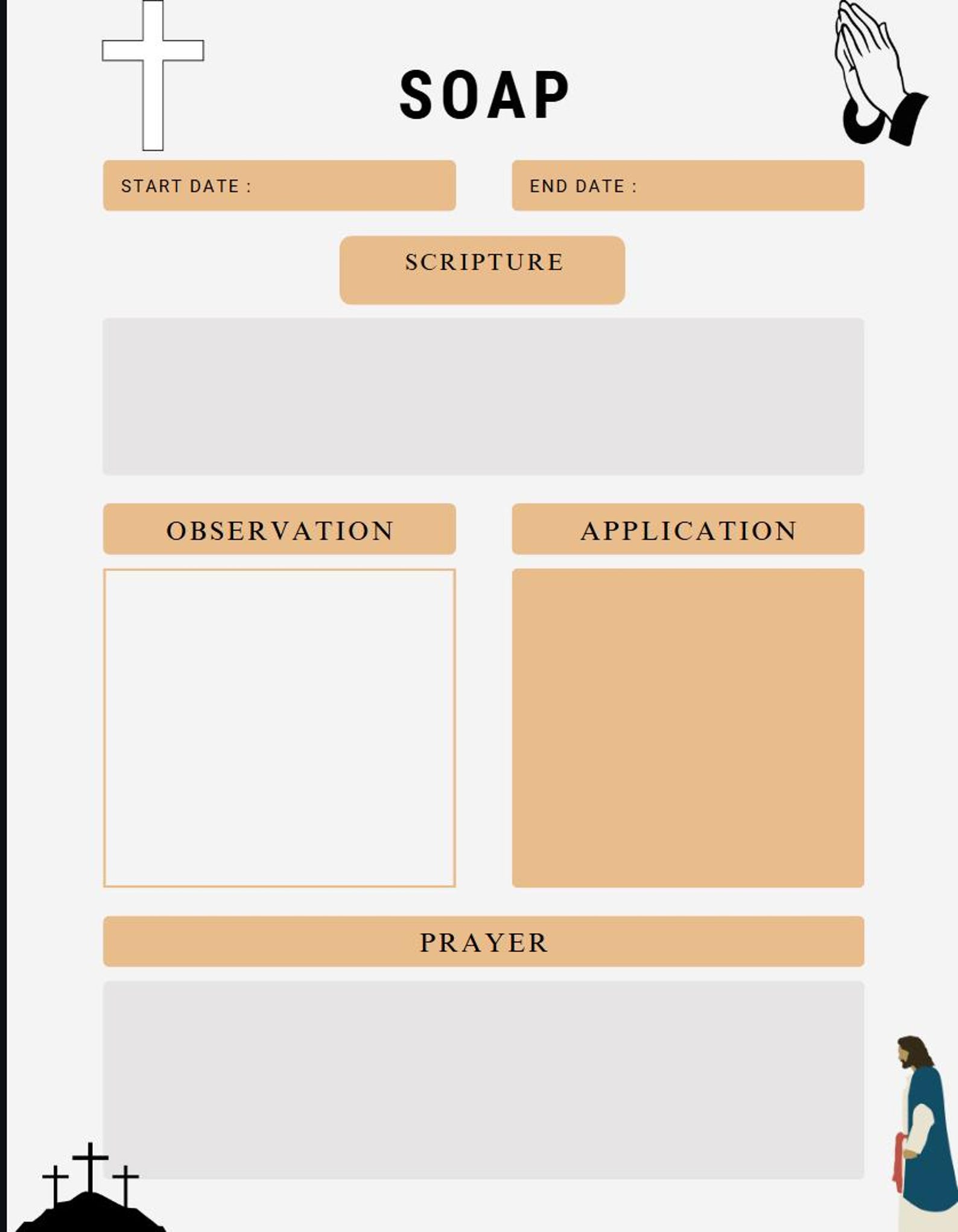 Daily Prayer and SOAP Bible Study Method - Etsy