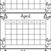 Printable Butterfly Calendar Template - Etsy
