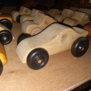 Western Red Cedar Race Car - Etsy