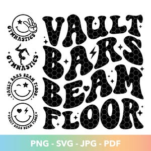 Vault Bars Beam Floor Svg Png, Vault Bars Beam Floor Png, Gymnastics ...