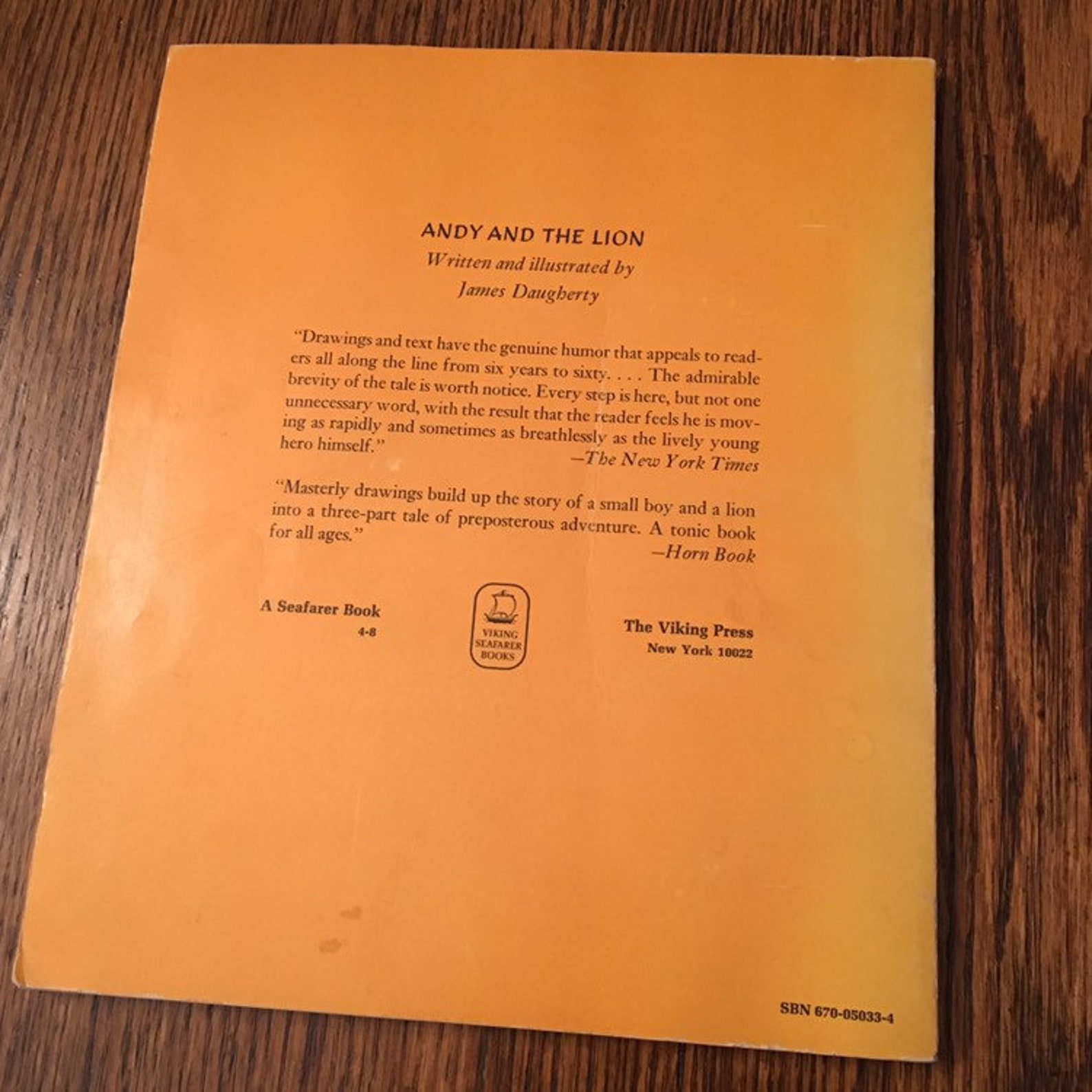 Andy and the Lion Vintage Book 1970 Vintage Children's Book Andy and ...