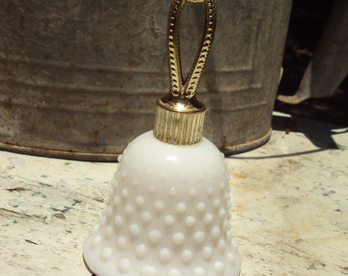 Avon Milk Glass Hobnail Bell Vintage Sweet Honesty Decanter - Etsy