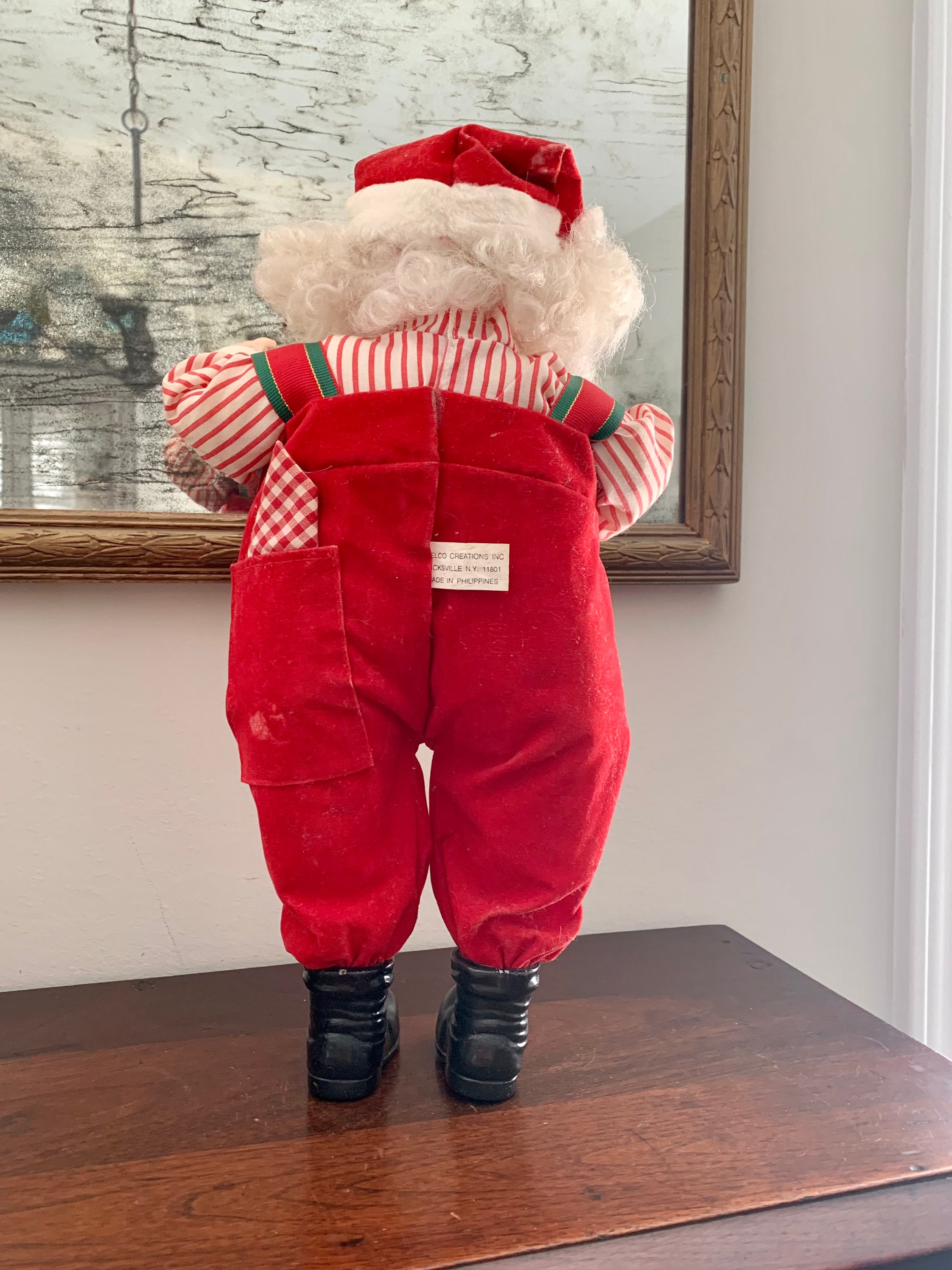 Vintage Telco Standing Santa Made in Phillipines Vintage Standing Santa ...