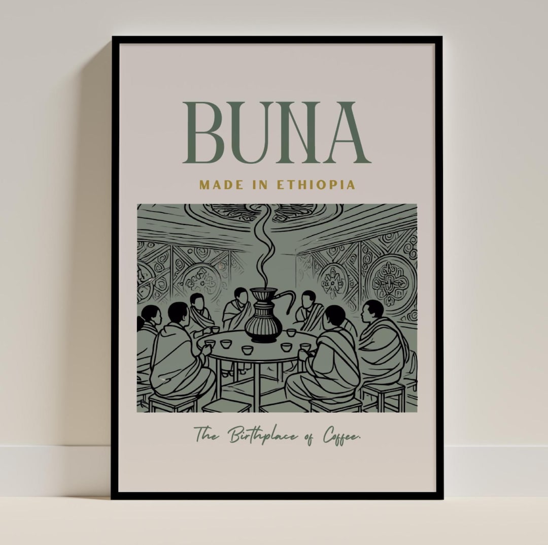 Ethiopian Coffee, Buna Coffee, Digital Print, Buna Wall Art, African ...