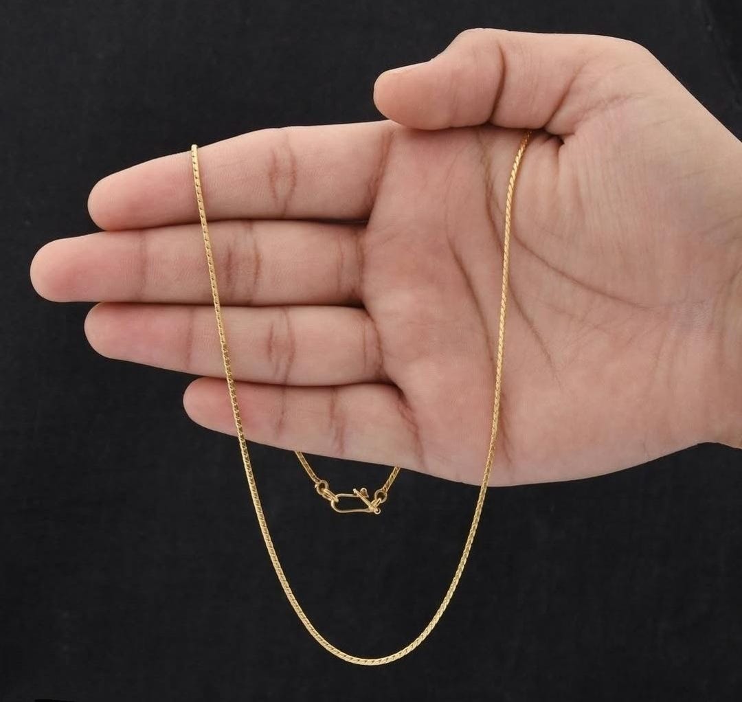 Genuine 14K Gold Chain | Box Chain | Solid Gold Chain | Ladies /mens ...