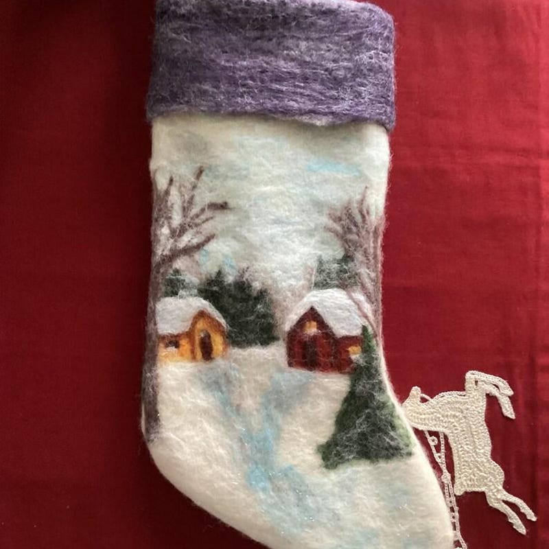 Felted Wool Stocking - Etsy