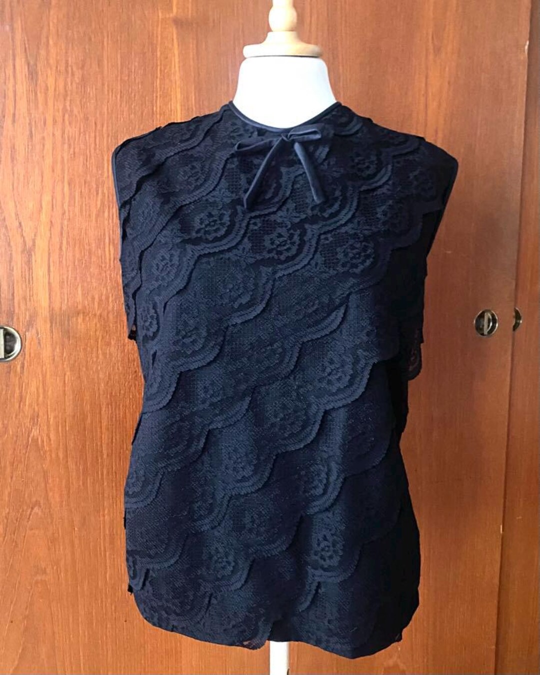 Bust 40.9 True 1960s Black Lace Blouse, Volup/ Plus Size - Etsy