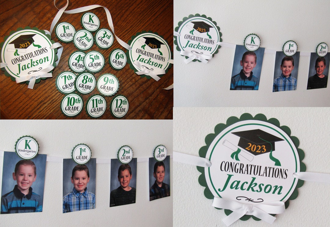 Graduation Photo Banner Graduation Pictures Through the - Etsy