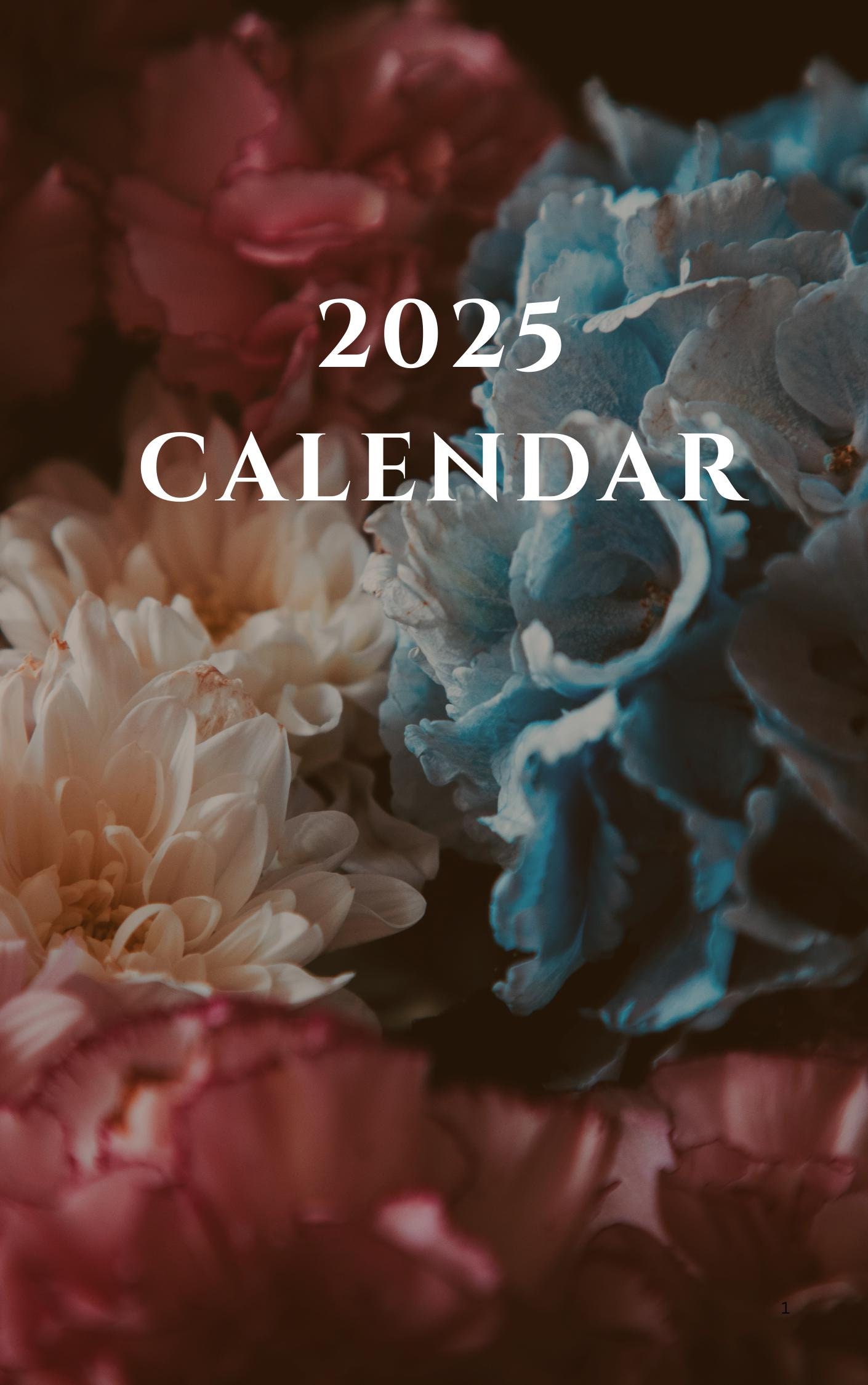 Colorful Printable 2025 Calendar - Etsy UK