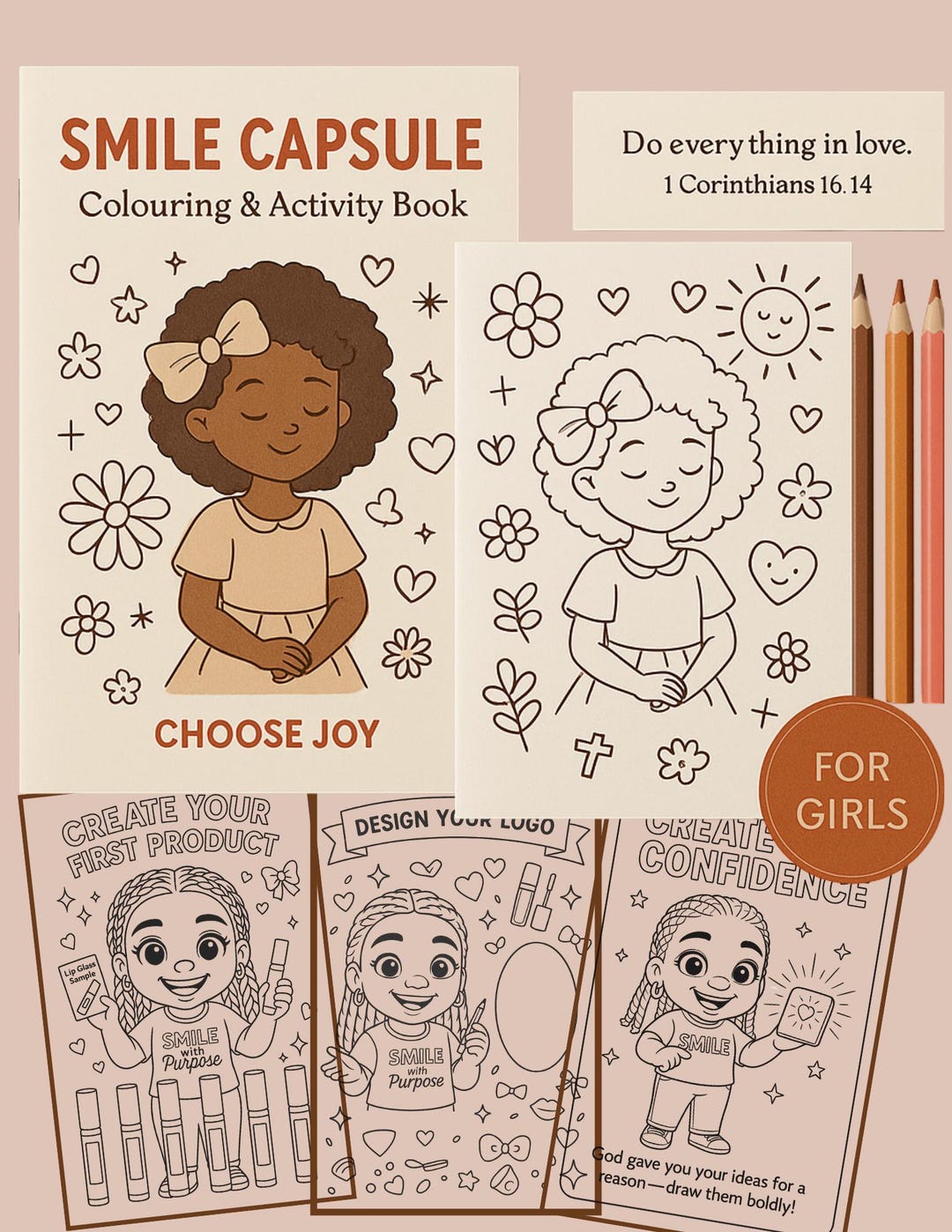 Smile With Purpose Brand Creation Theme & Activity Coloring Book for ...