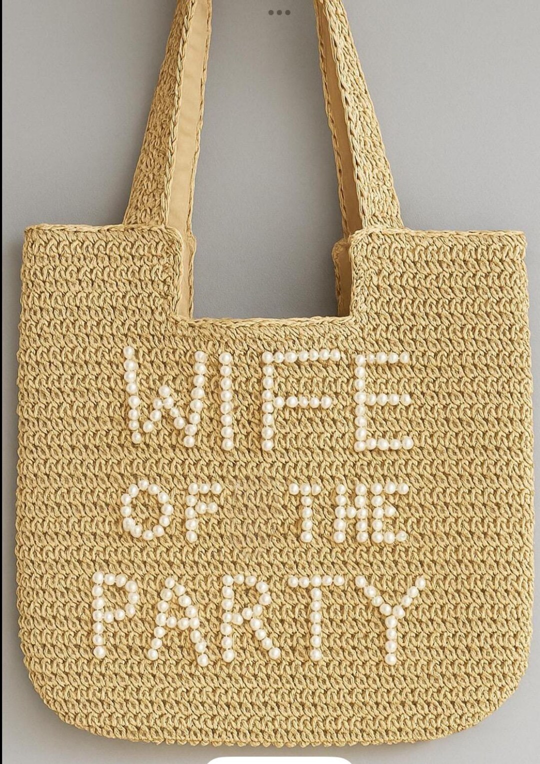 Personalized Beach Tote Bag – “wife of the Party” or Custom Saying ...