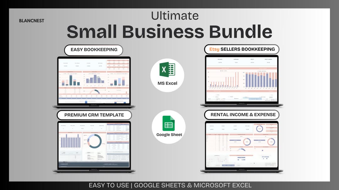 Ultimate Small Business Spreadsheets | Small Business Bundle ...