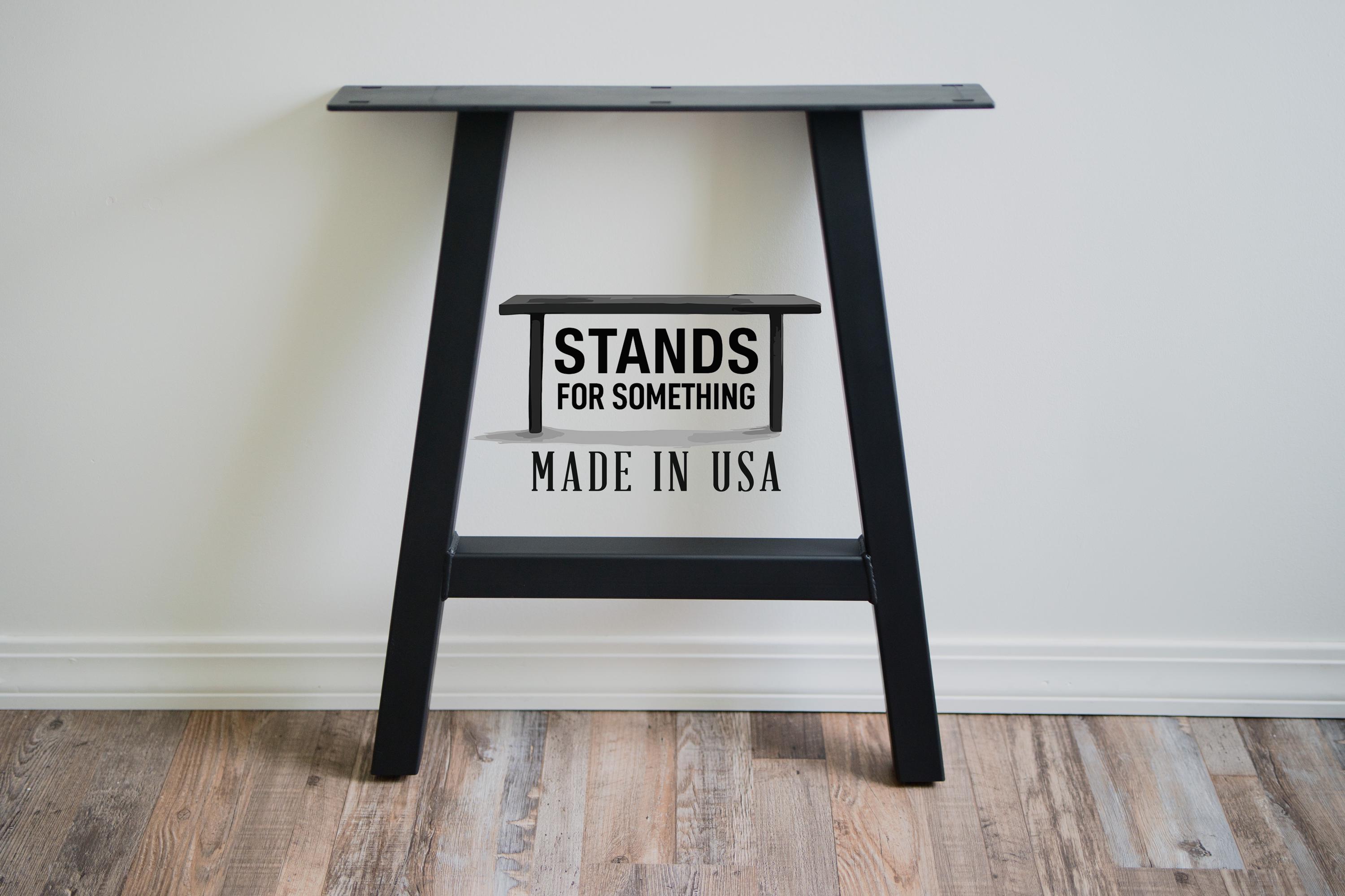 A-frame Steel Table Legs: Industrial Metal Bench Legs With Leveling ...