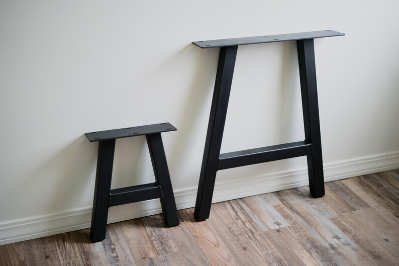 A-frame Steel Table Legs: Industrial Metal Bench Legs With Leveling ...