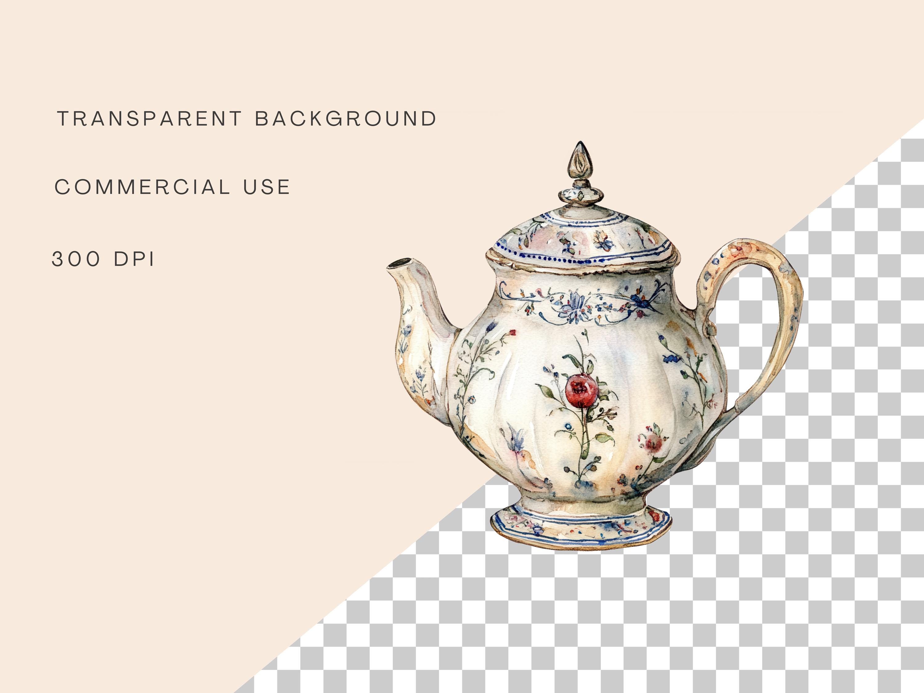 Victorian Teapot Clipart | Tea Party Clipart, Tea Time Clipart, Tea Cup ...