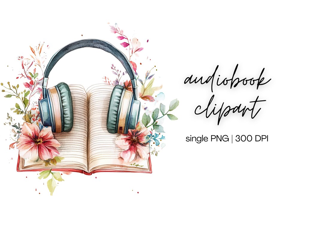 Audiobook Clipart | Book Lover PNG, Library Clipart, Reading Clipart ...