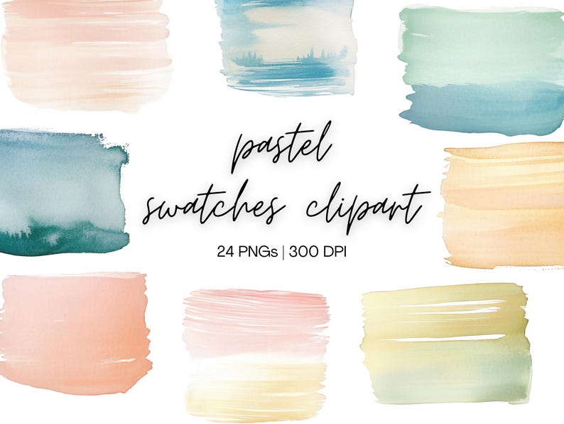 Clipart Pastel Swatch | Pastel Swatches Png, Pastel Brush Strokes ...
