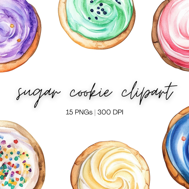 Sugar Cookie Clipart - Etsy