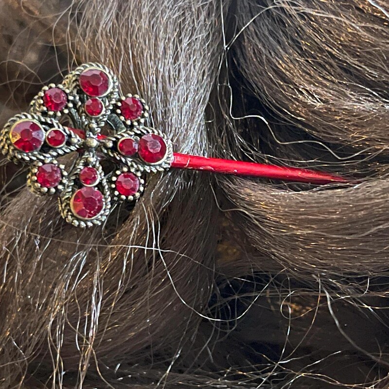 Garnet Stick Pin - Etsy