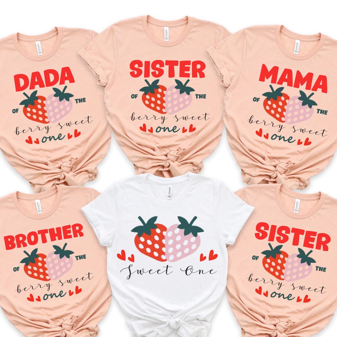 Berry First Family Birthday Shirt, Sweet One Family Shirts, Strawberry ...