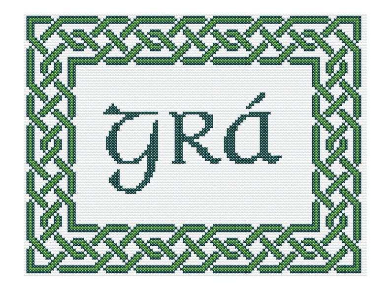 Grá! INSTANT DOWNLOAD PDF Cross Stitch Pattern - Etsy