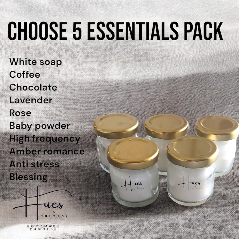 Mini Jar Candle Set – Hand-poured Natural Wax With Soft Scents ...