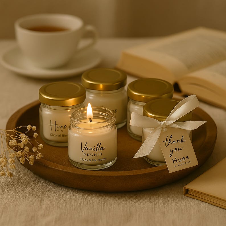 Mini Jar Candle Set – Hand-poured Natural Wax With Soft Scents ...