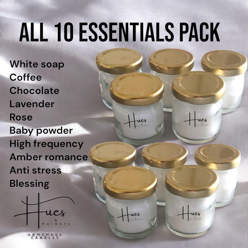 Mini Jar Candle Set – Hand-poured Natural Wax With Soft Scents ...