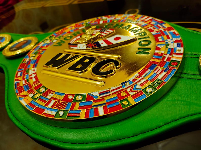 WBC World Boxing Championship Replica Gold Plated Adult Size Belt - Etsy