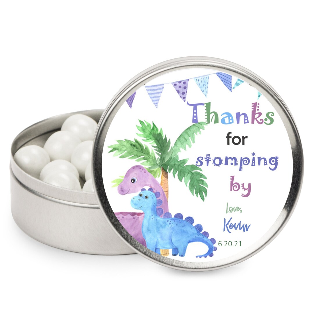 Editable Dinosaur Thank You Labels or Tags | Dinosaur Gift Labels ...