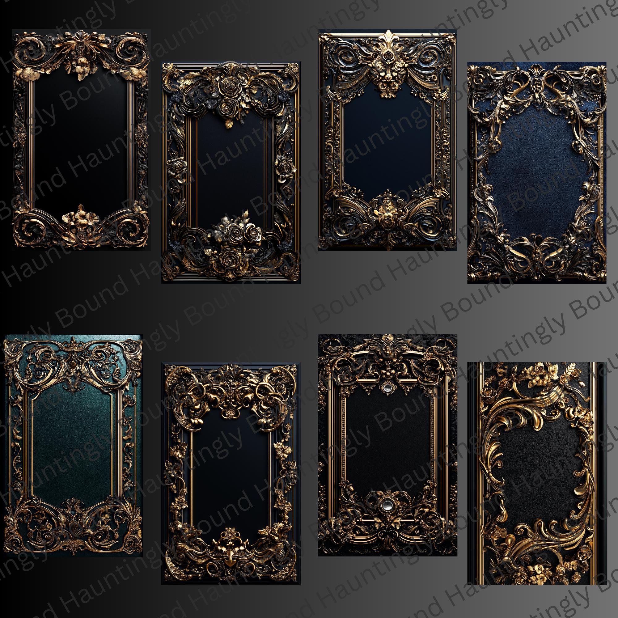 Black & Gold Gilded Book Covers - 14 Editable Designs for Authors - Etsy