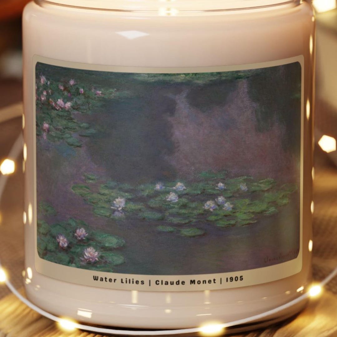 Water Lilies by Claude Monet, 1905, Art Print Candle, Art Lovers ...
