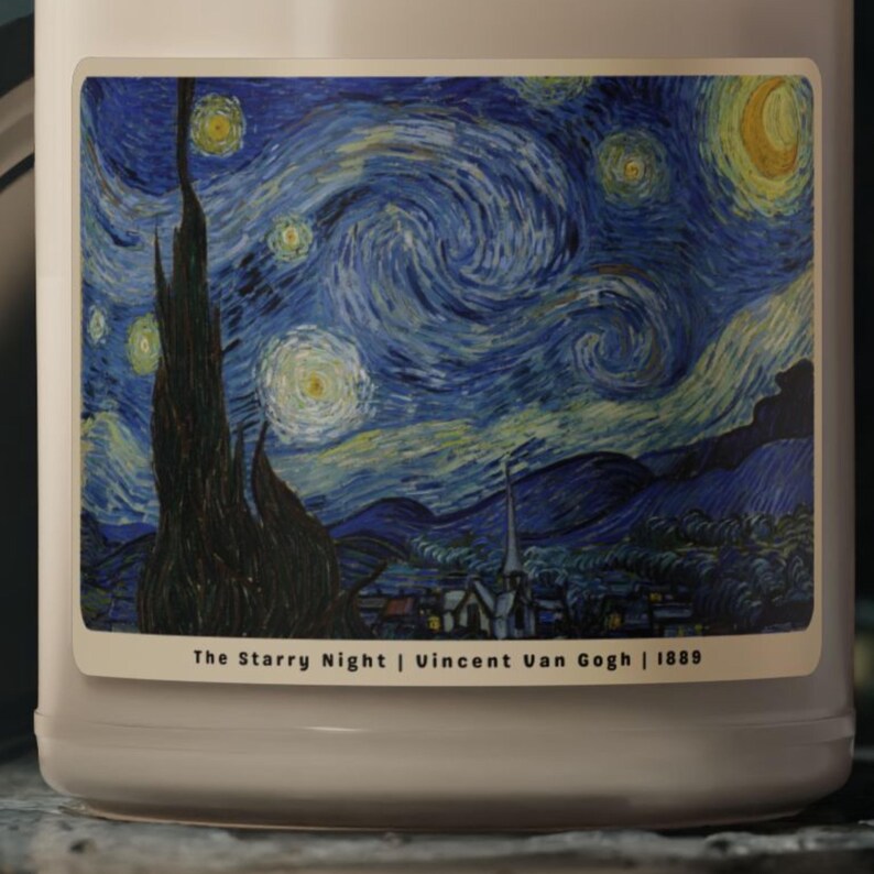 The Starry Night by Vincent Van Gogh, 1889, Art Print Candle, Art ...