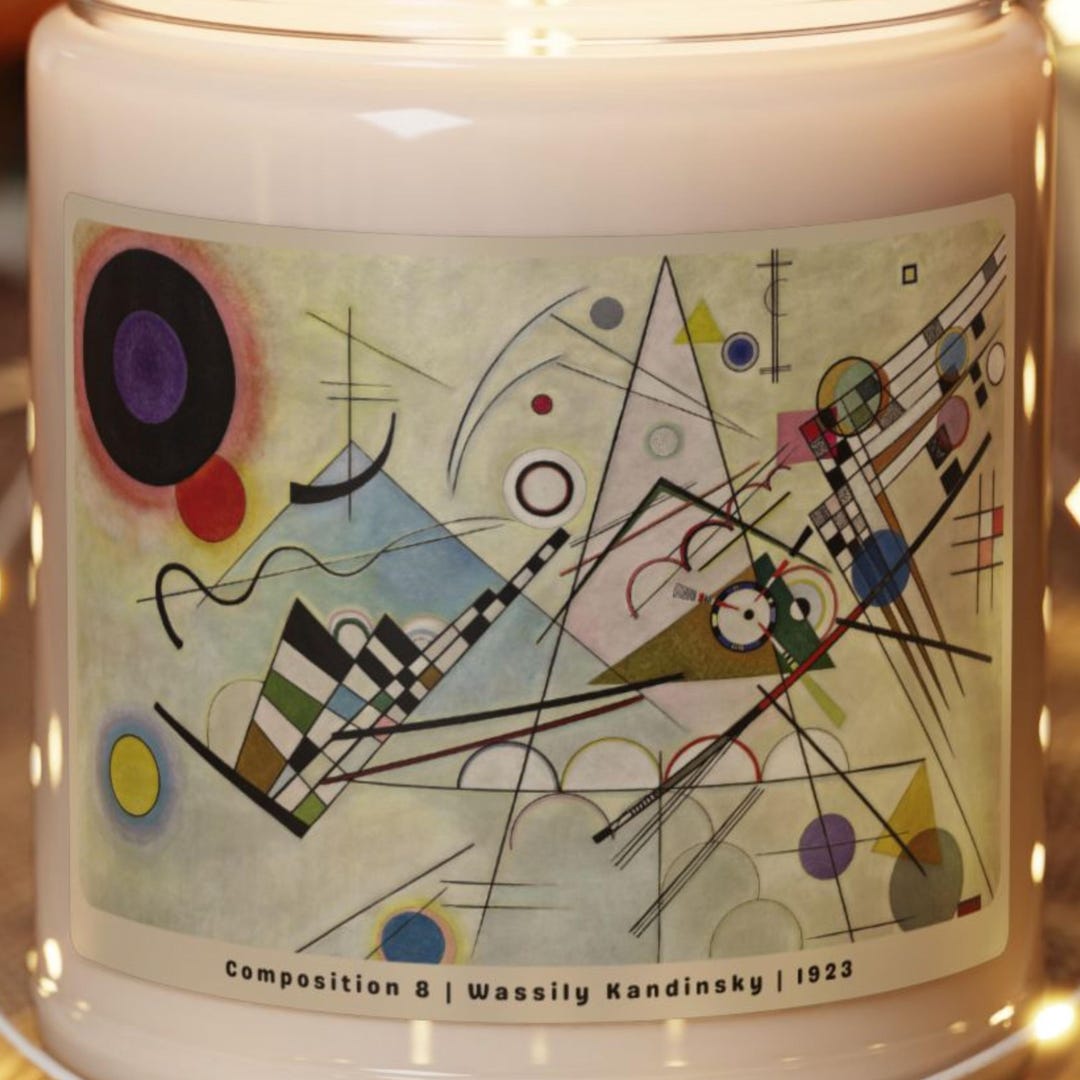 Composition 8 by Wassily Kandinsky, 1923, Art Print Candle, Gift for ...