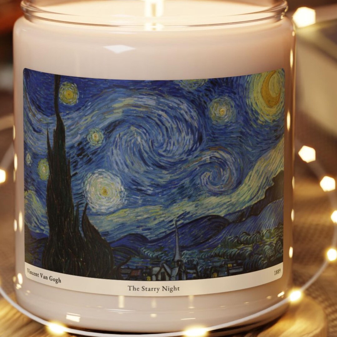 The Starry Night by Vincent Van Gogh, 1889, Art Print Candle, Art ...