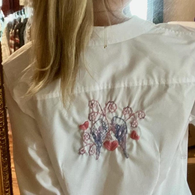 Angel Sleeve Blouse - Etsy