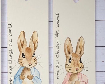 Peter Rabbit Gift Tags Set of 8 Beatrix Potter With Ribbon - Etsy