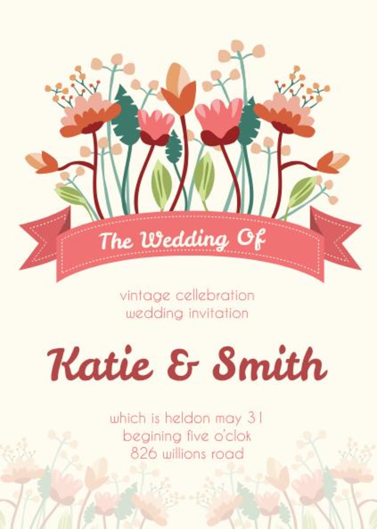 Editable Wedding Invitation Template | Digital Download Printable Card ...