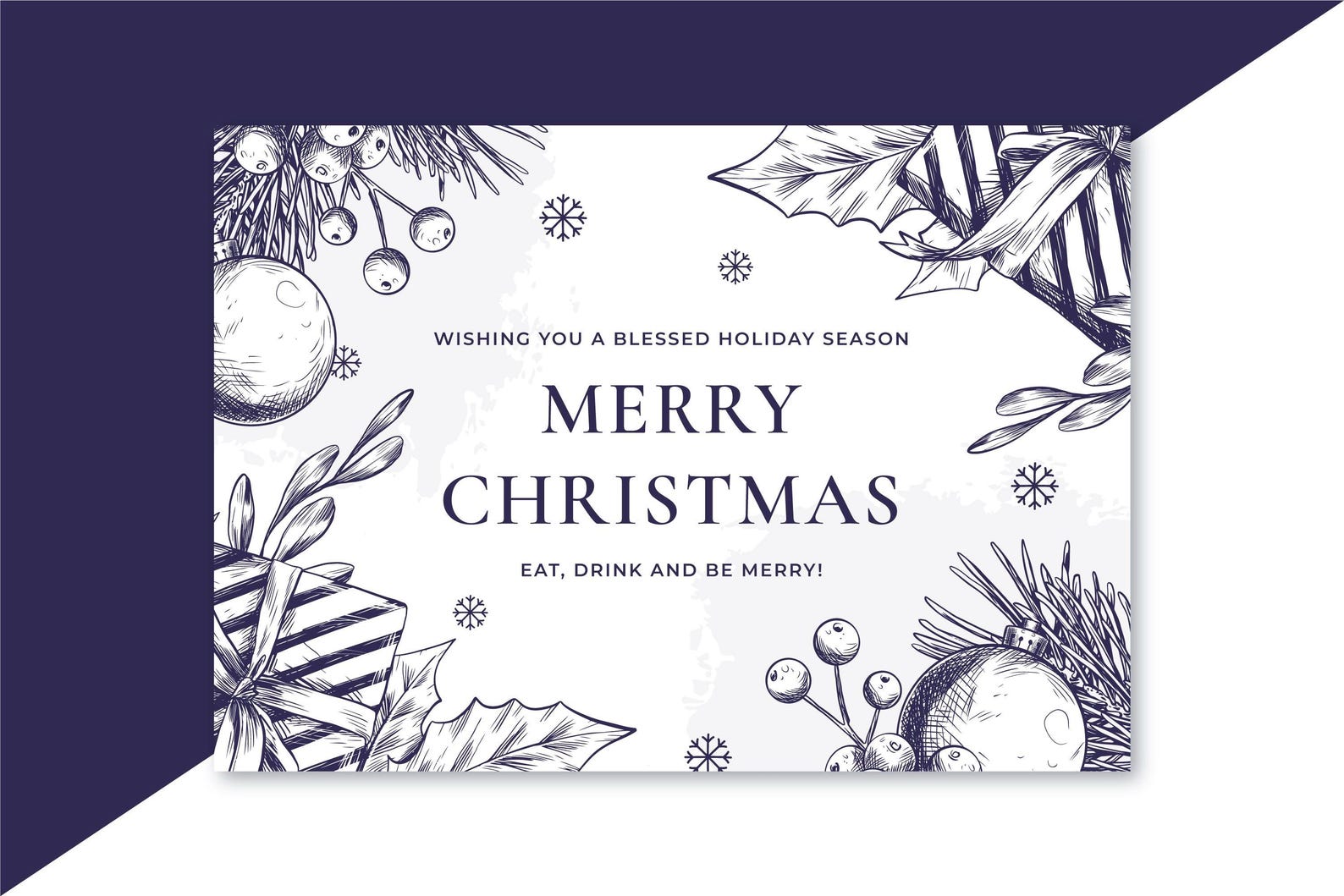 Editable Christmas Greeting Card | Customisable Digital Holiday Card ...