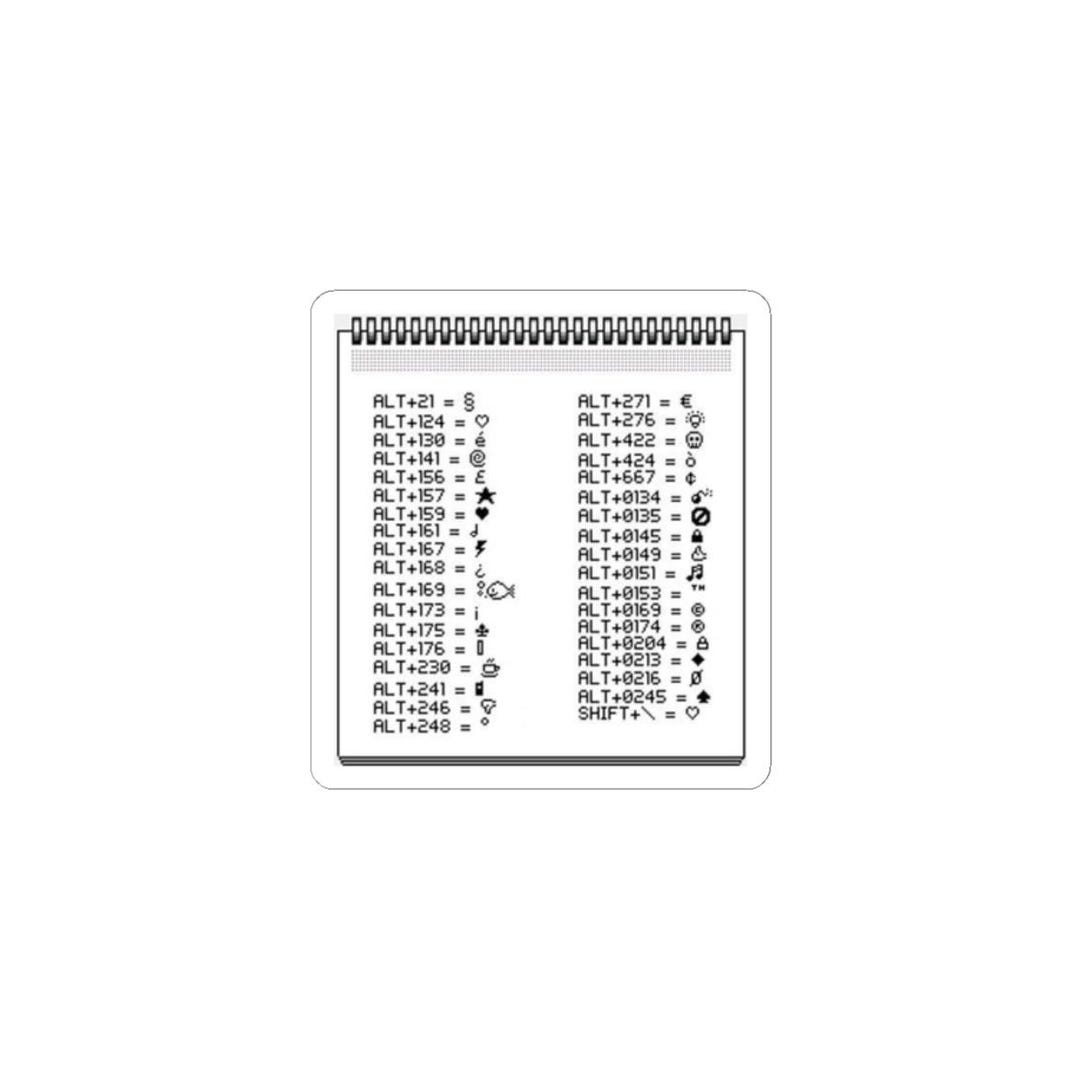 Habbo Alt Code Sticker - Etsy