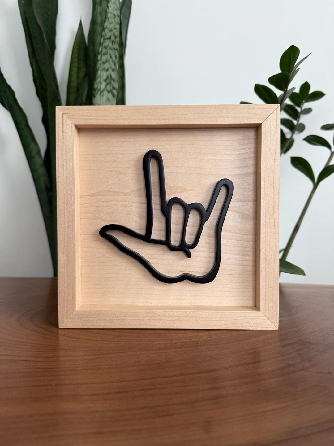 ASL I Love You Art Scroll Saw Art - Etsy