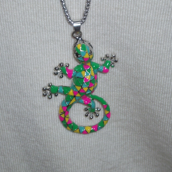 Lizard Necklace - Etsy