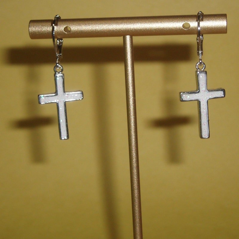 Cross Earrings - Etsy
