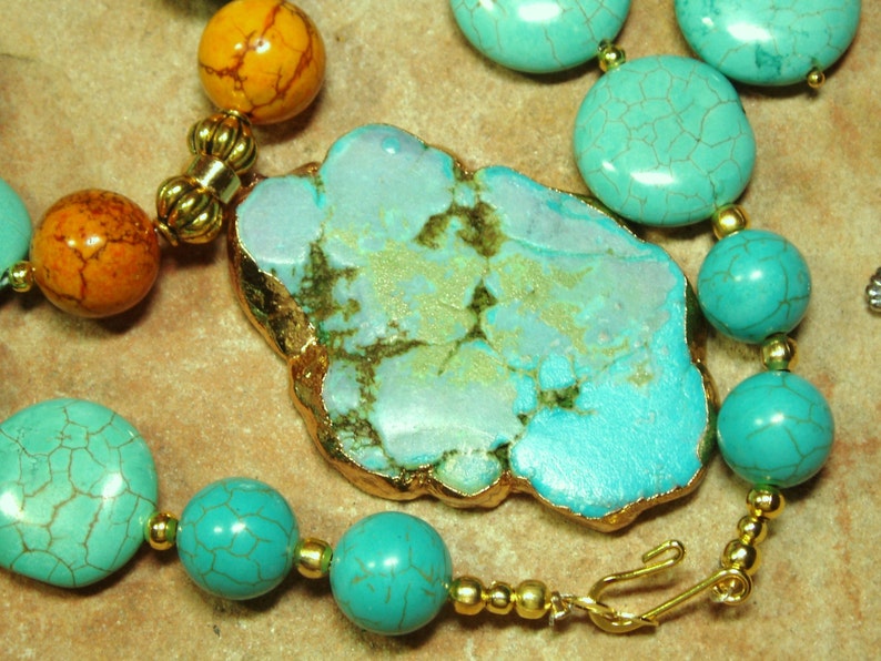 Large Native American Natural Turquoise Gemstones 24karat | Etsy