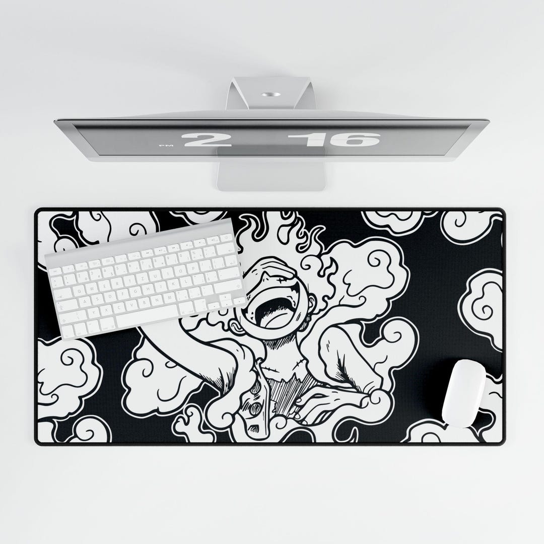 Custom Luffy One Piece Black Desk Mat Unofficial Playmat - Etsy