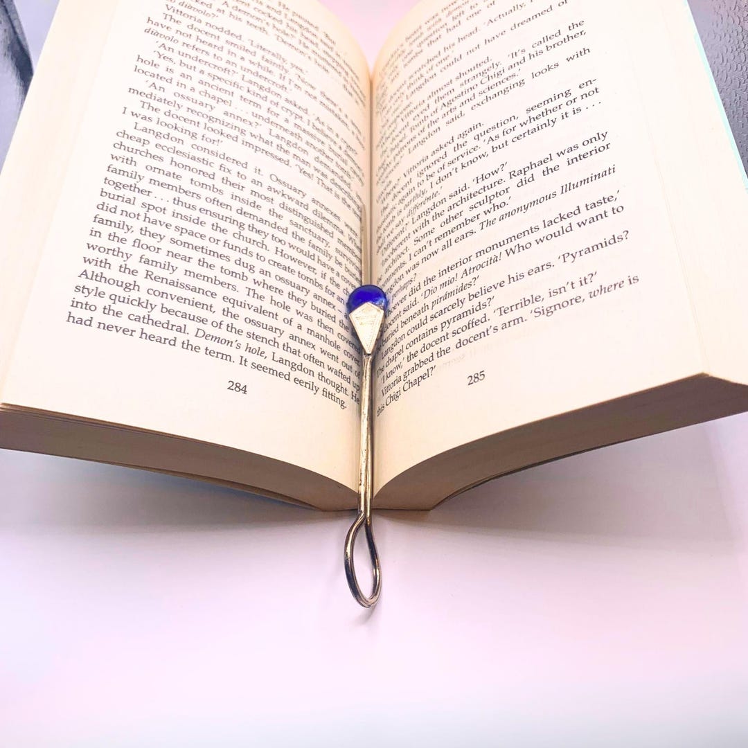 Handmade Tuareg Berber Bookmark: Moroccan Ebony Wood Engraved Metal ...